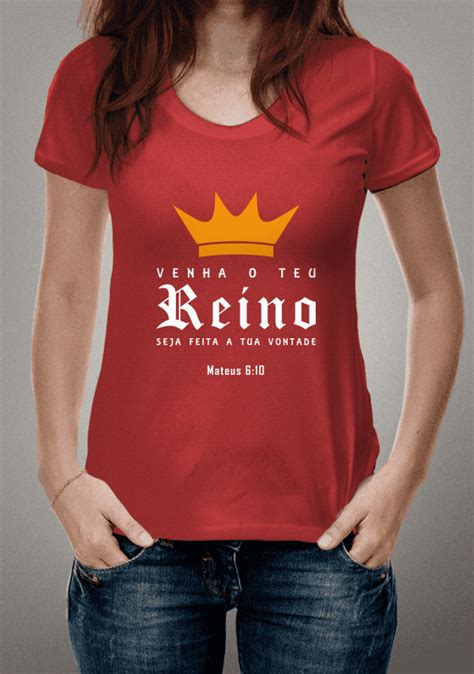 Baby Long Estonada Venha O Teu Reino R Em Estampa Crist O