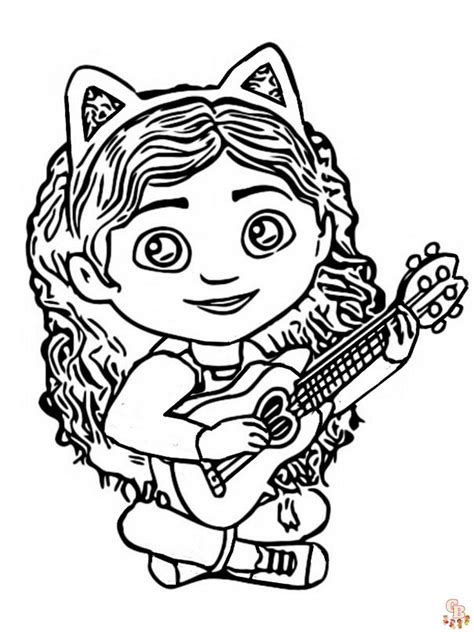 Gabby Dollhouse Disegni Da Colorare Gratuiti E Facili Per I Bambini