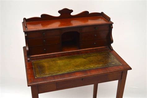 Small Antique Victorian Mahogany Escritoire Desk Marylebone Antiques