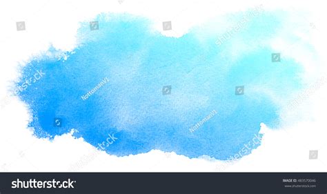 Abstract Blue Watercolor On White Background Stock Illustration