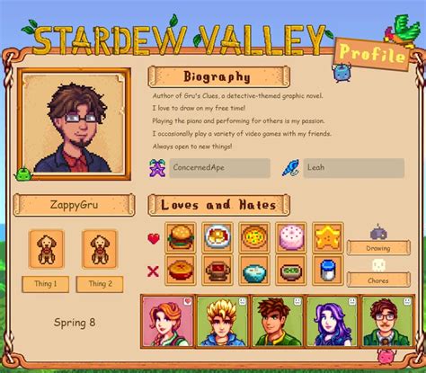 ZappyGru S Stardew Valley Profile