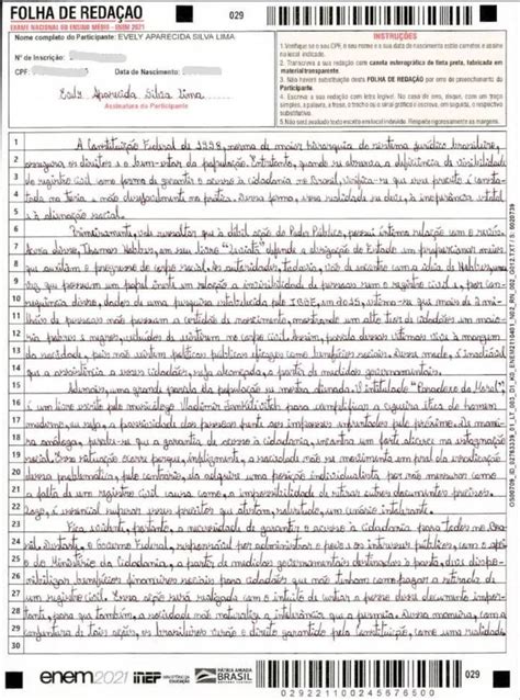 Redação nota 1000 leia 10 redações do Enem 2021