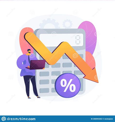 Calculating Loss Abstract Concept Vector Illustration Stock Vector