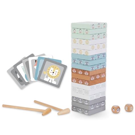 Gra zręcznościowa drewniana wieża klocki Puzzle i układanki Gry