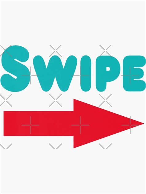 Swipe Right Sticker By Yookabb Redbubble