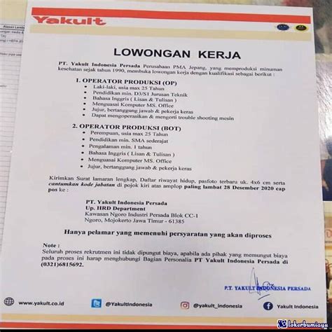 Pt Yakult Indonesia Persada Newstempo