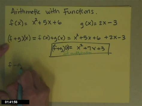 adding and subtracting functions youtube