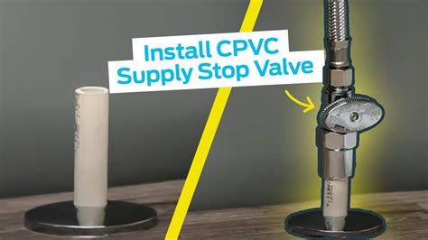How To Install A SharkBite Supply Stop Valve For CPVC Pipe YouTube