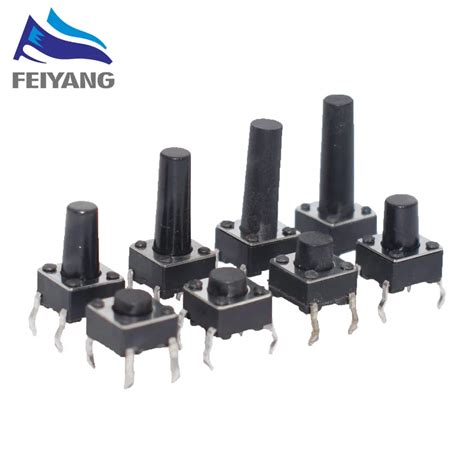 20 sztuk 4Pin 6 6 Micro Tact Push przełączniki przyciskowe DIP 6x6x4 3
