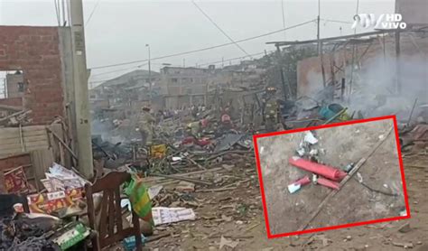 Ventanilla Explosión de pirotécnicos dejó un muerto y doce heridos ATV