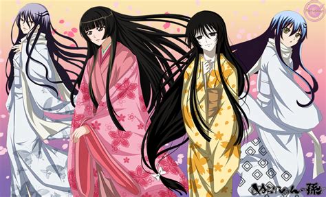 Setsura Yohime Yamabuki Otome And Tsurara Yuki Onna From Nurarihyon