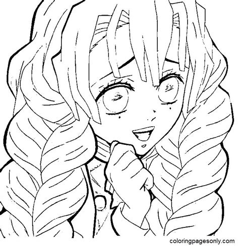 43 Mitsuri Kanroji Coloring Pages ColoringPagesOnly 2024
