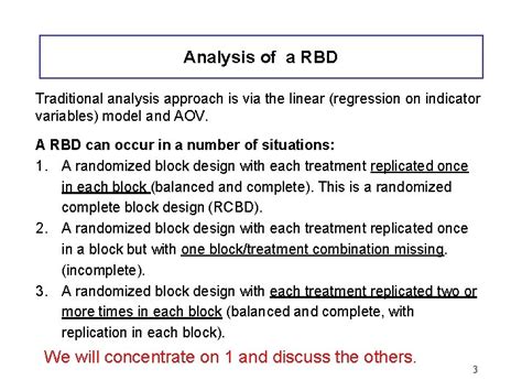 Randomized Block Designs RBD And RCBD 15 2