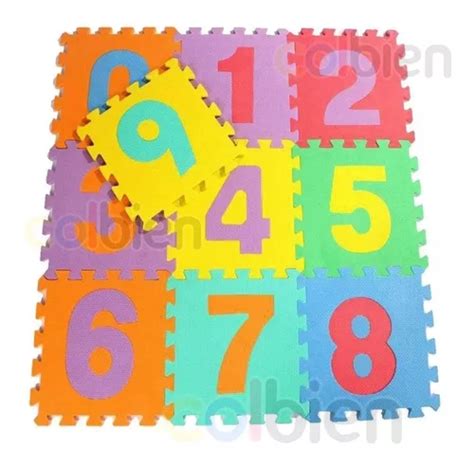 Tapete Foamy Fomi Fomy 10 Piezas 0 Al 9 Enumeradas Didactico MercadoLibre