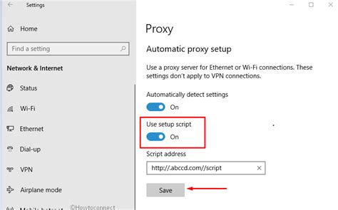 Proxy Settings