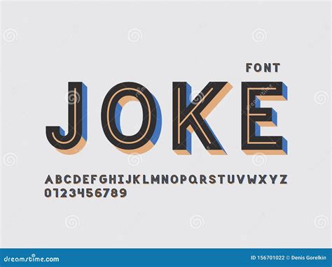 Joke Font Vector Alphabet Stock Vector Illustration Of Lettering
