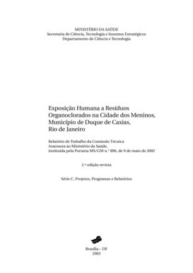 Preenchível Disponível Exposio Humana a Resduos Organoclorados na