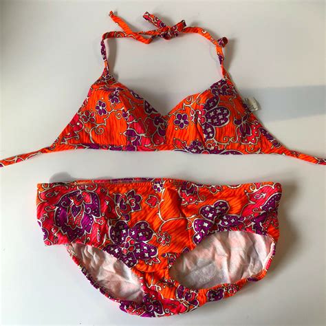 1960s Bikini Swimsuit Kamehameha Hawaii Psychedelic L Gem