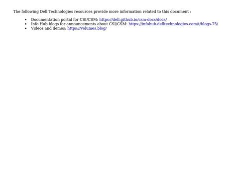 Dell Technologies Documentation Persistent Storage For Containerized