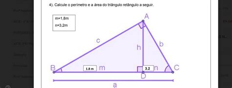 Calculo De Area Do Triangulo Retangulo Printable Templates Free