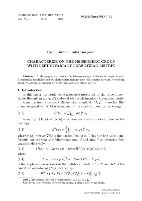 pdf characterize on the heisenberg group with left invariant lorentzian metric