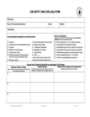 Jsa For Sandblasting Fill And Sign Printable Template Online
