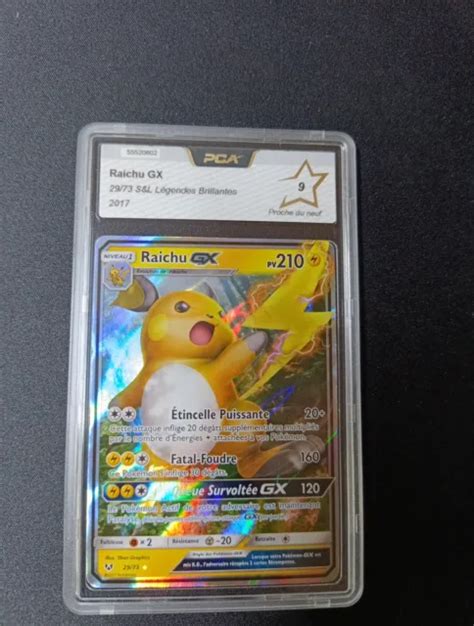 CARTE POKEMON FR RAICHU GX 29 73 SOLEIL et LUNE Légendes brillantes