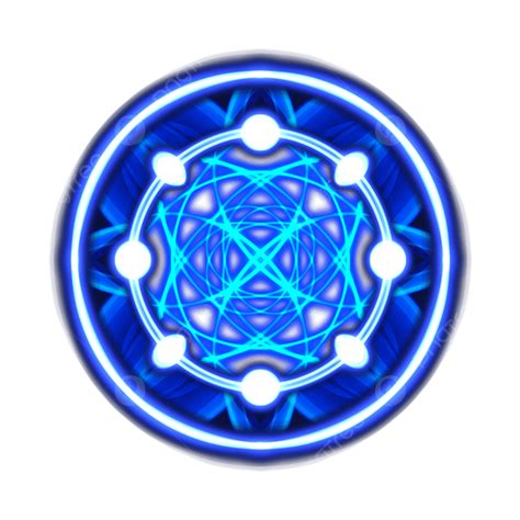 Círculo Brilhante Abstrato Azul Incrível PNG Círculo Brilhando Azul