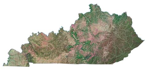 Kentucky Lakes And Rivers Map GIS Geography