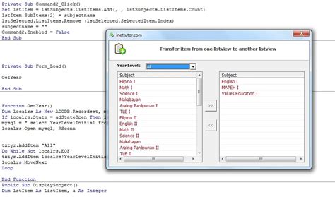 menggunakan listview pada visual basic 6 source code aplikasi vrogue
