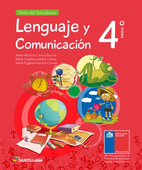 Libro de Lenguaje 4 Básico 2024 Mineduc