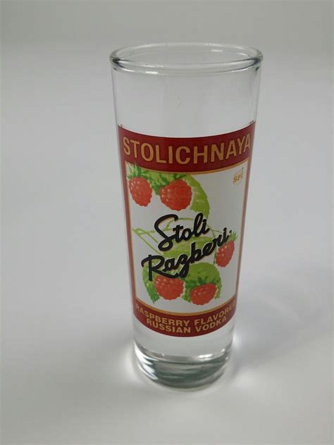 Stolichnaya Stoli Razberi Russian Vodka 2 Oz Shooter Shot Glass EBay