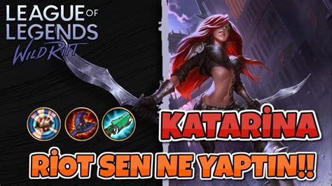 WR Katarina lol Wild Rift Wild Rift Katarina Combo Build Oynanış