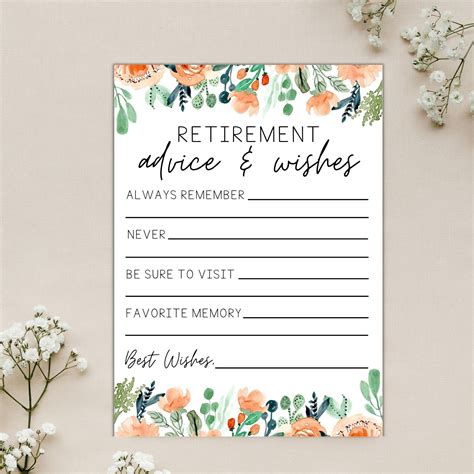 Retirement Advice Retirement Cards Always Remember Got Print Paper