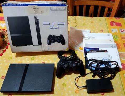 Playstation 2 Slim Scph 79001 Travado Todo Original Na Caixa