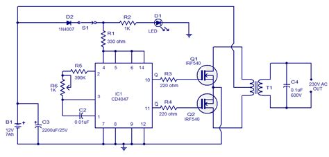 Simple Dc To Ac Inverter Circuit