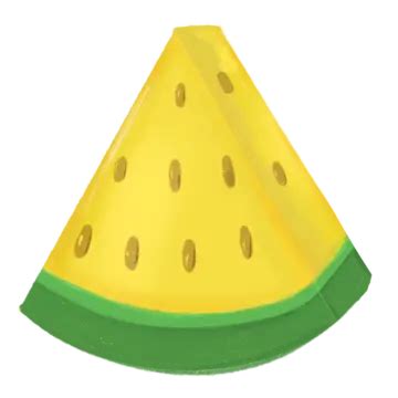 Yellow Watermelon Slice Illustration Watermelon Watermelon Clipart