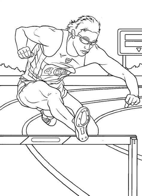 Coloriage Course Athl Tisme Dessin Gratuit Imprimer