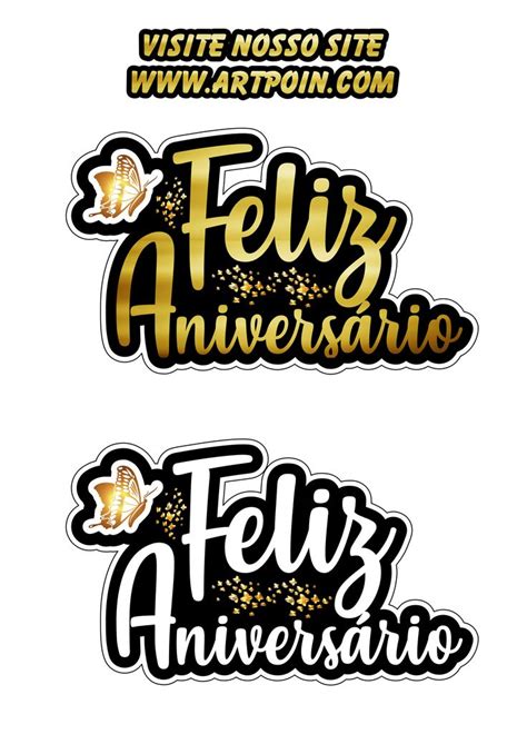 Feliz Anivers Rio Faixa Para Topo De Bolo Pronto Para Decorar E