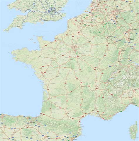 Carte routière France Sud Est Voyage Carte Plan