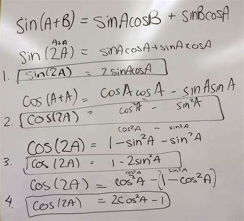 mhf 4u mr o s classes semester 1 201415 double angle formulas
