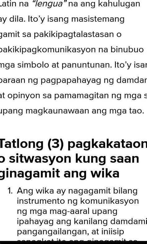 Magbigay Ng Tatlong Pagkakataon O Sitwasyon Kung Saan Ginagamit Ang
