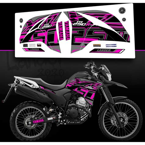 Kit De Adesivo Reforma Moto Nova Lander Ano A Limited