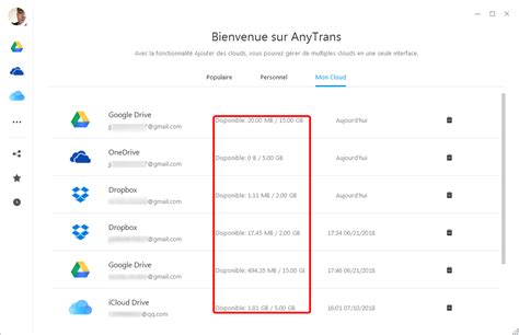 Comment obtenir le stockage en ligne gratuit illimité dans Cloud iMobie