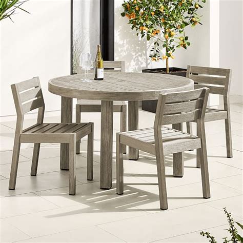 Portside Outdoor Round Dining Table 48 60 West Elm