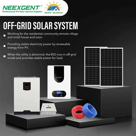 Neexgent Off Grid Solar System Design For 5kw Panel Pv Module System