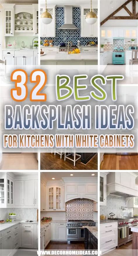 Kitchen Cabinets And Backsplash Backsplash Kitchen White Cabinets