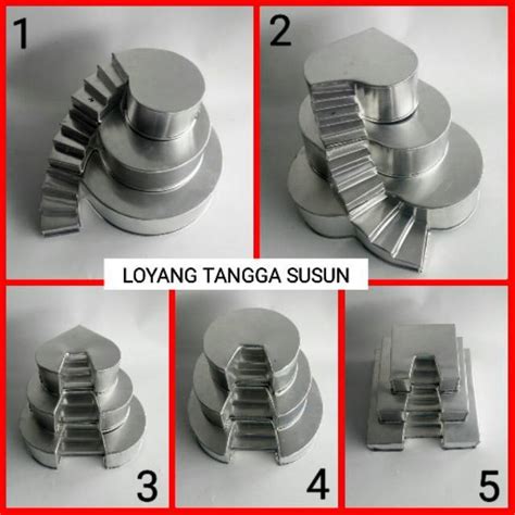Jual Loyang Cake Susun Model Tangga Susun 3 Bentuk Tangga Bulat Tangga