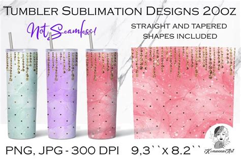 20 Oz Skinny Tumbler Sublimation Template