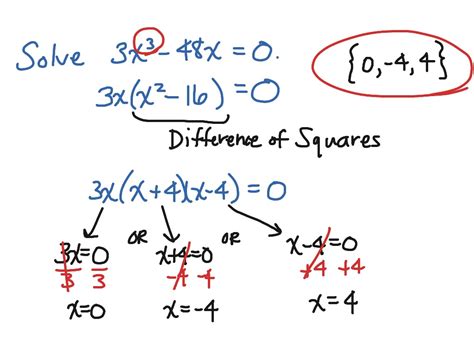 Solving Polynomial Equations By Factoring Math Showme